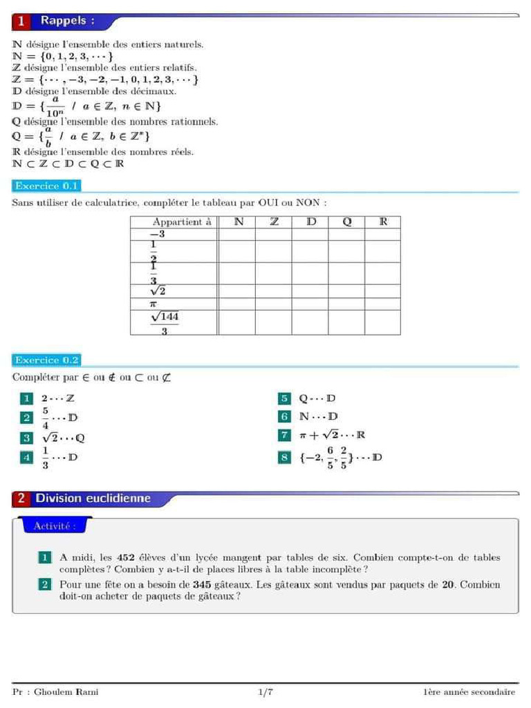 Activité Numerique 1 PDF | PDF