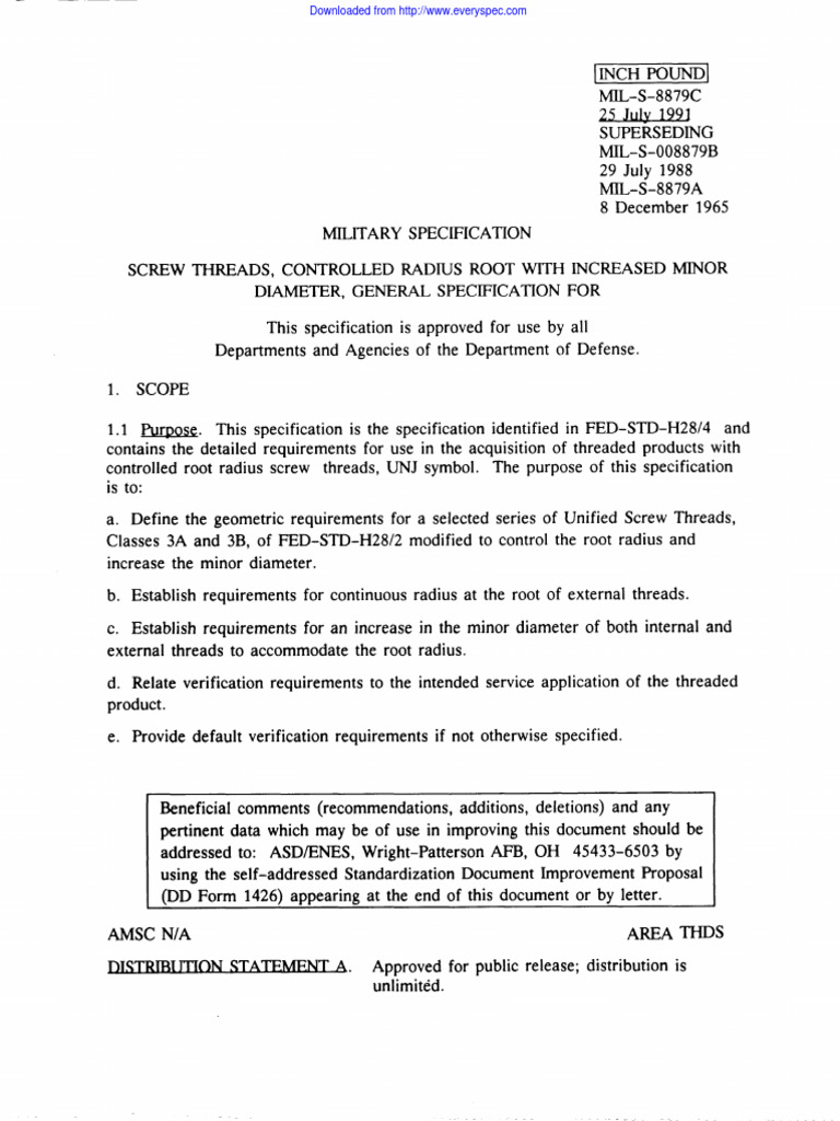 Mil S 8879C | PDF