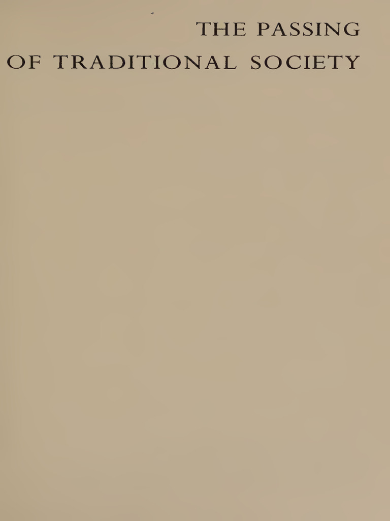 Daniel Lerner - The Passing of Traditional Society - Modernizing The ...