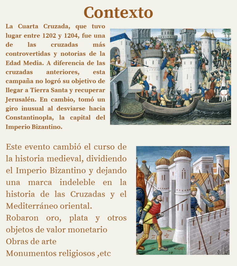 La Cuarta Cruzada: Desvío a Constantinopla | PDF