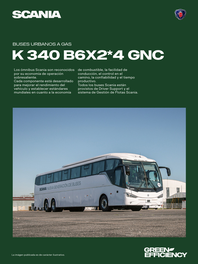 Scania - Larga Distancia - K 340 B6x2-4NB GAS 15m | PDF
