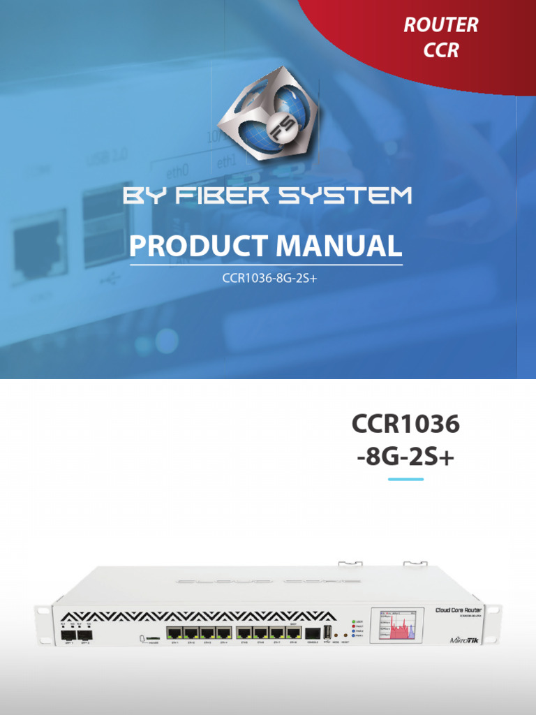 Product Manual: Router CCR | Download Free PDF | Router (Computing) | Usb
