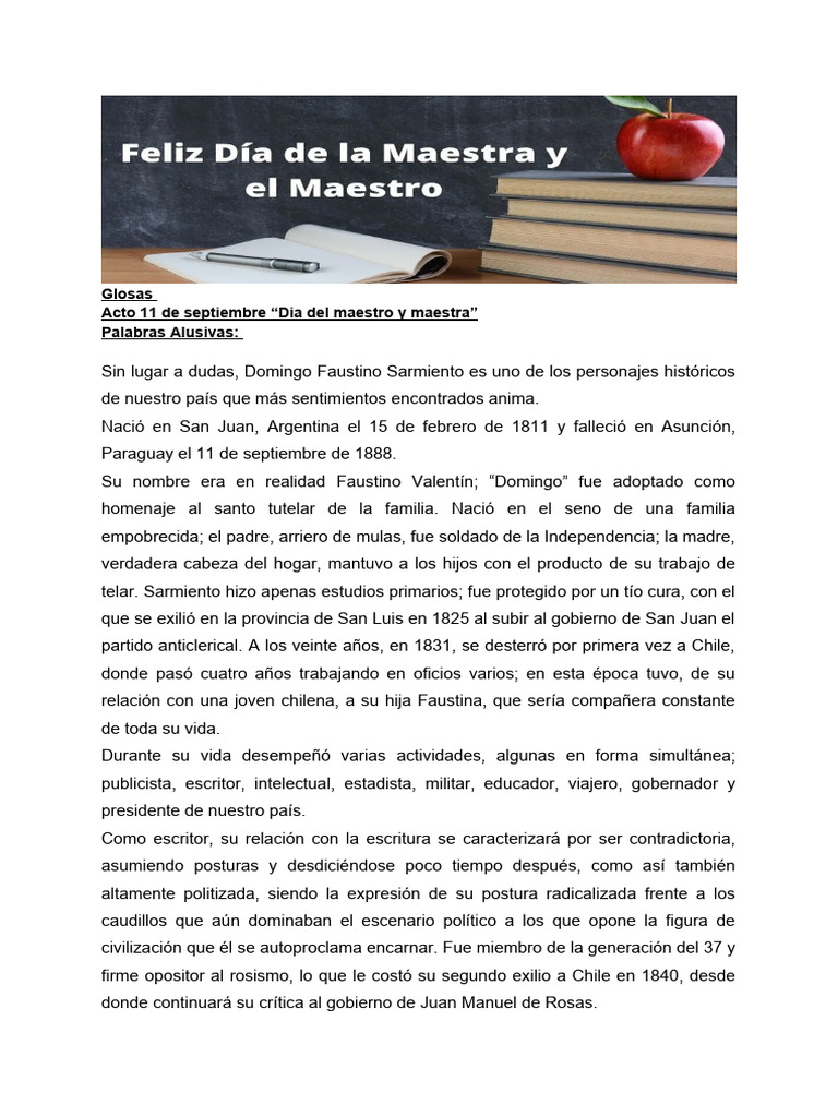 Acto para el 11 de septiembre | PDF