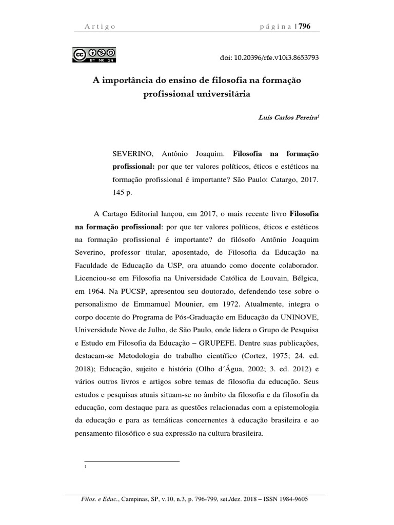 Cmrodrigues, 8653793-44689-1-RV 15 - A Importância | PDF