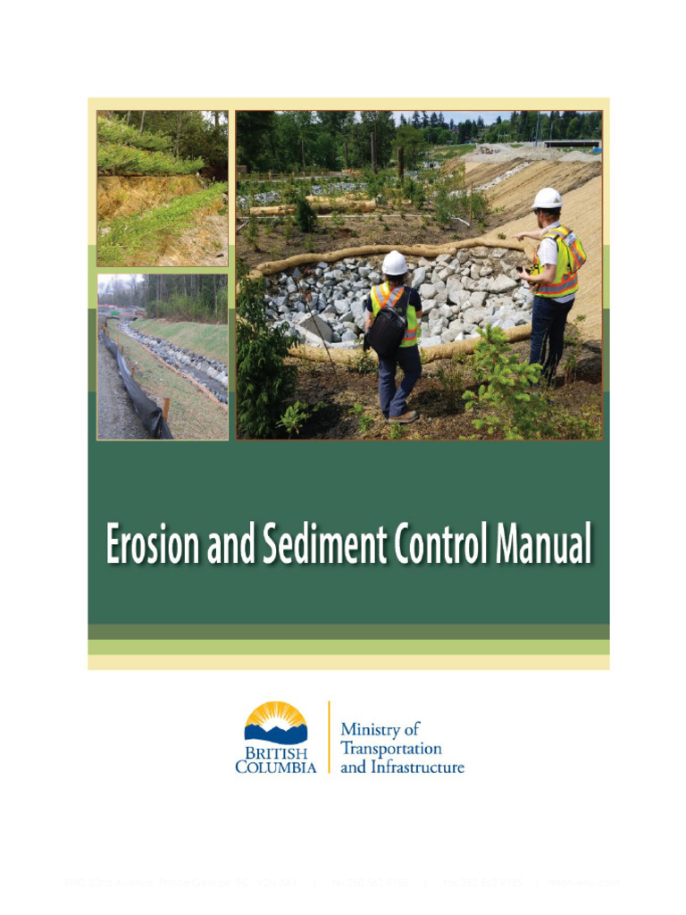 Erosion and Sediment Control Manual | PDF