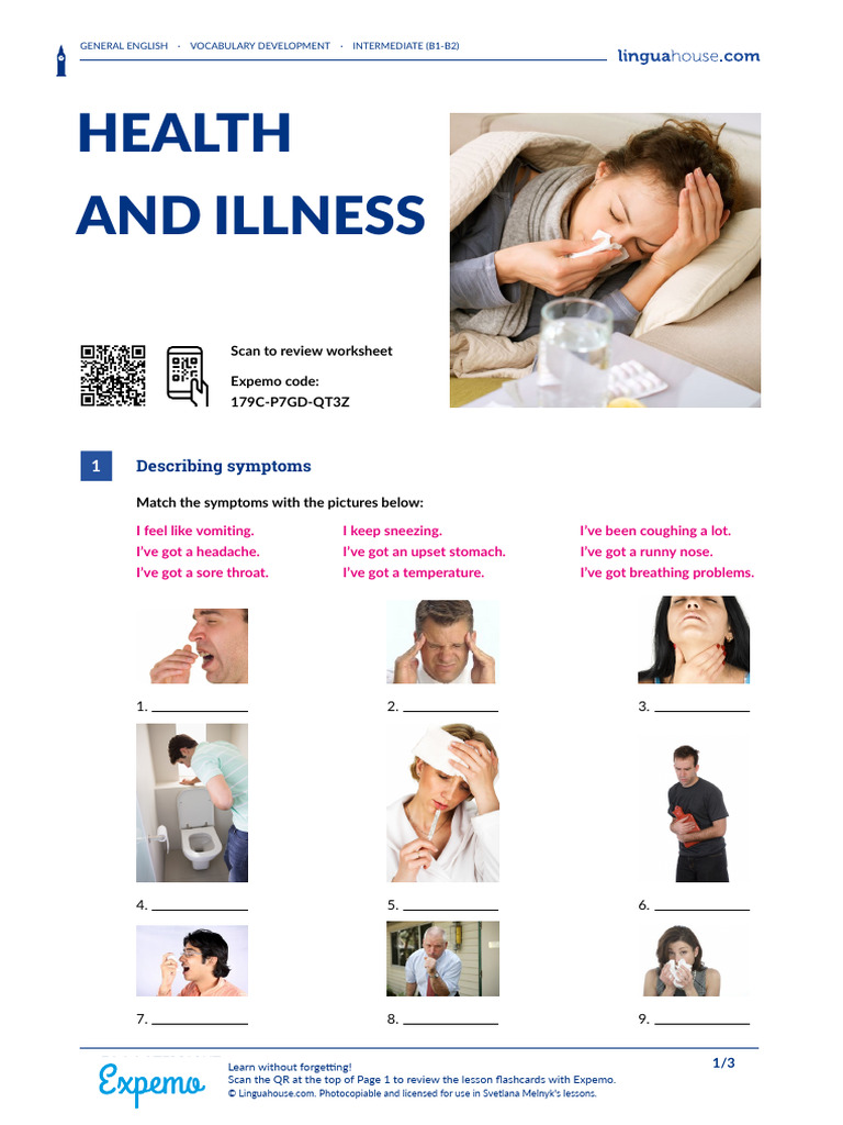 Health and Illness British English Student | PDF