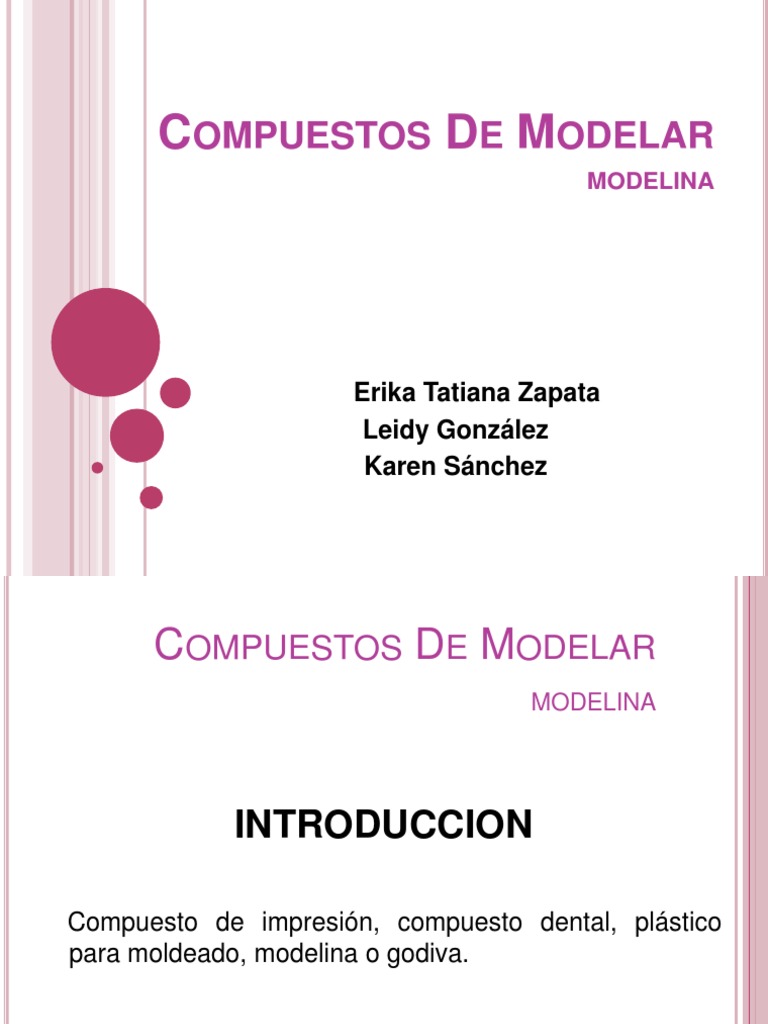 Compuestos de Modelar.... | PDF