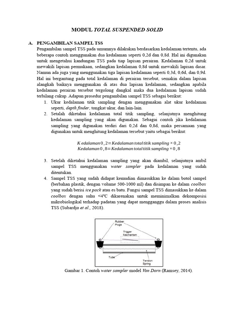 Modul Total Suspended Solid | PDF