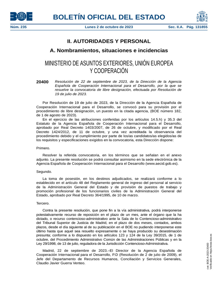 Boe A 2023 20400 | PDF