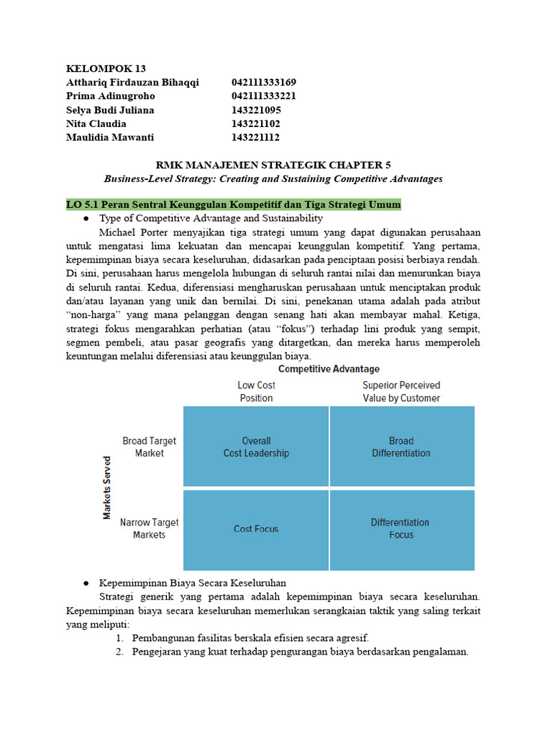 Kelompok 13 - RMK - Chapter 5-6 | PDF | Bisnis