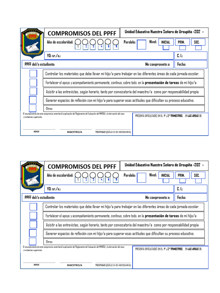 Compromisos Del PPFF | PDF