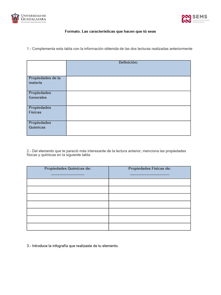 U1 - Act1.1 - Formato - Las Características Que Hacen Que Tú Seas - Recurso - 2 | PDF