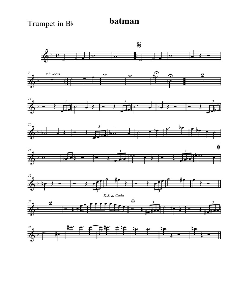 [batman - 002 Trumpet in Bb] | PDF