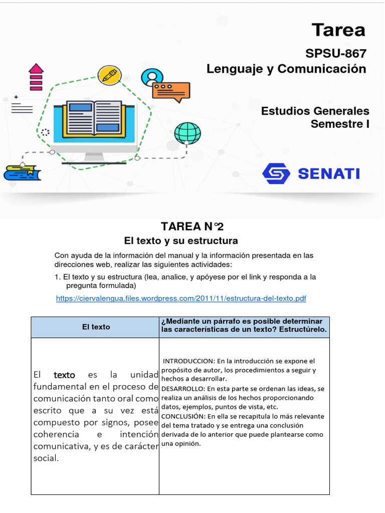 El Texto y Su Estructura. | PDF
