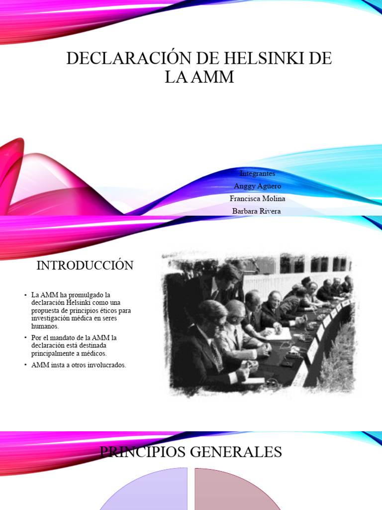 Declaración de Helsinki de La AMM-principios Éticos Para (2) | PDF | Consentimiento informado ...