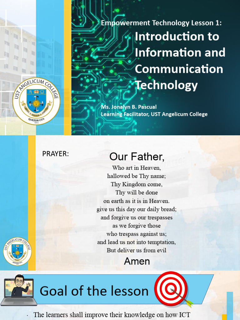 ETECH Lesson 1 | PDF