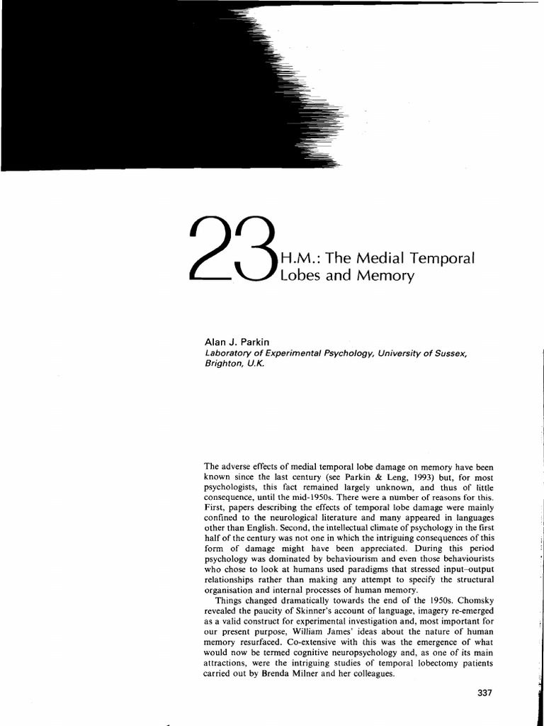 Capitulo 23 HM Livro | PDF | Amnesia | Memory