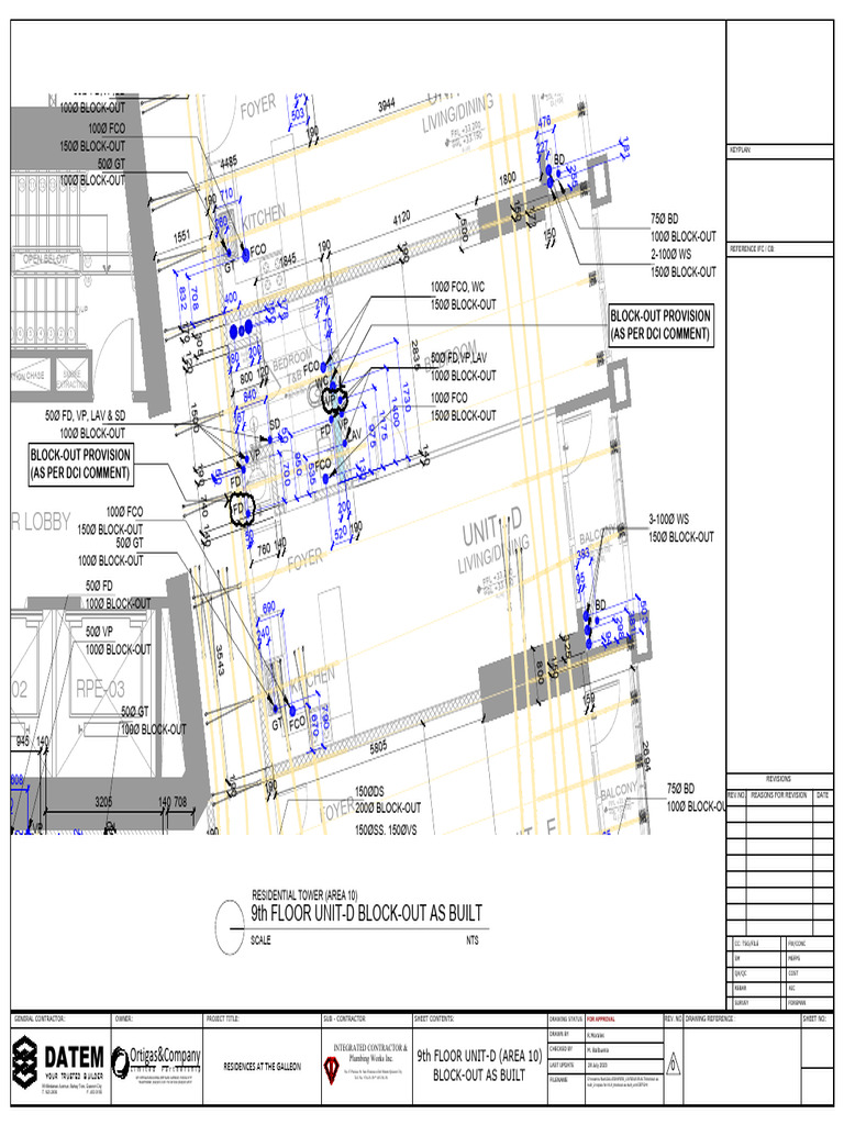 As Built Blockout 9D | PDF