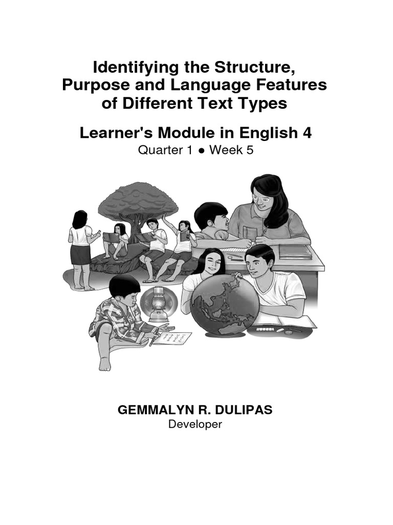 ENG4 - Q1mod5 - Identifying Structure, Purpose and Language Features ...