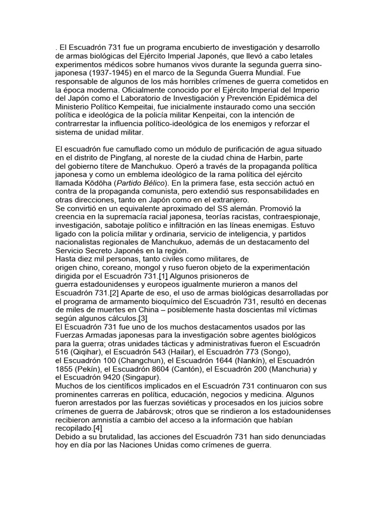 Caso de Escuadron 731 | PDF