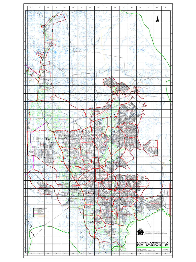Mapa Urbano de Joinville Jan2022 | PDF