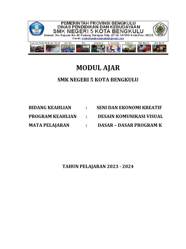 Modul Dasar Program Busana 1 | PDF | Seni