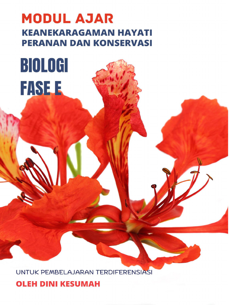 Modul Ajar Biologi - Keanekaragaman Hayati Dan Konservasi - Fase E | PDF