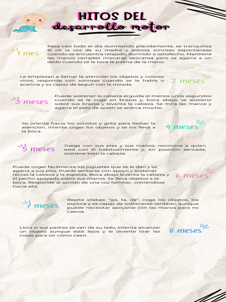 Hitos Del Desarrollo Motor | PDF | Estudios de idiomas extranjeros