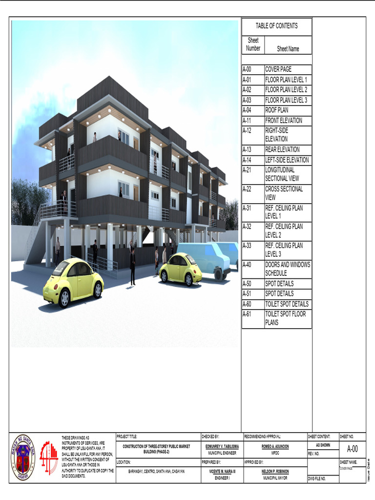 3 STOREY Commercial Building Phase 2 | PDF | Building Engineering ...
