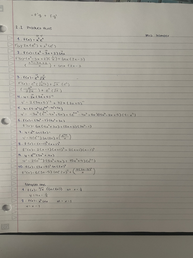 Product Rule | PDF