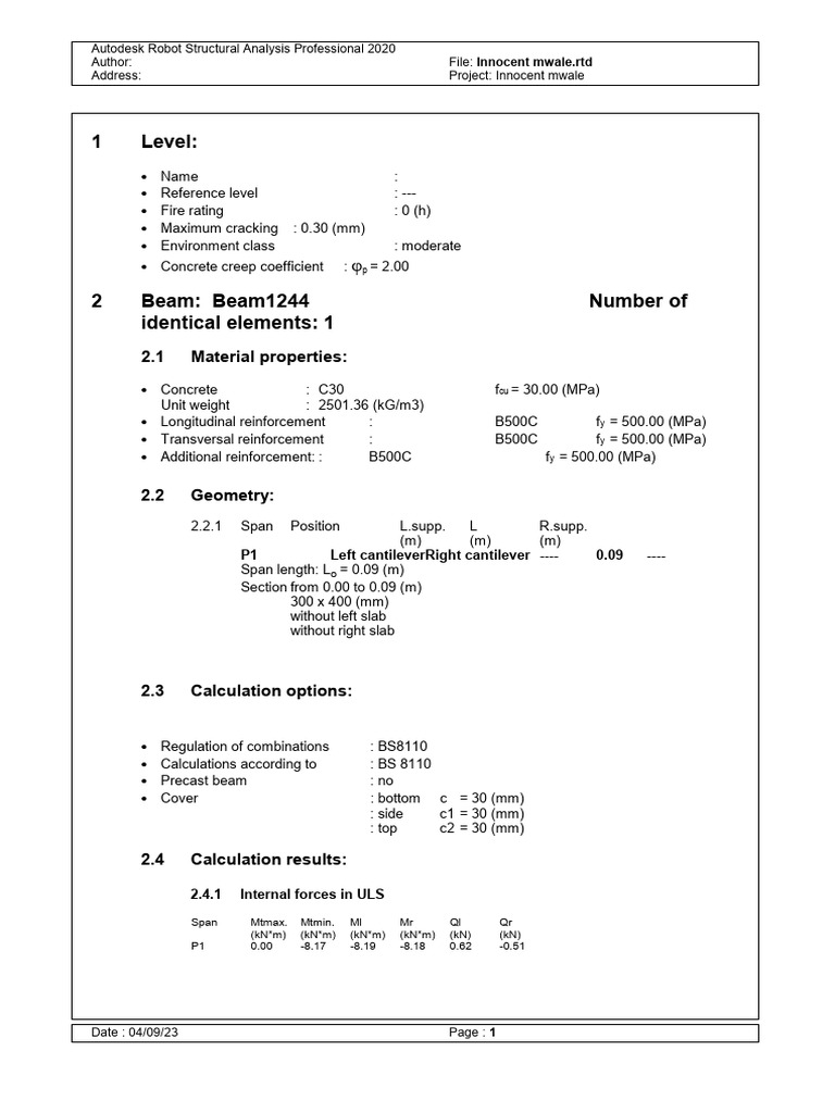 Beam Notes | PDF