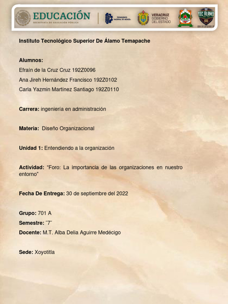 U1 - Actv 1 - Foro | PDF