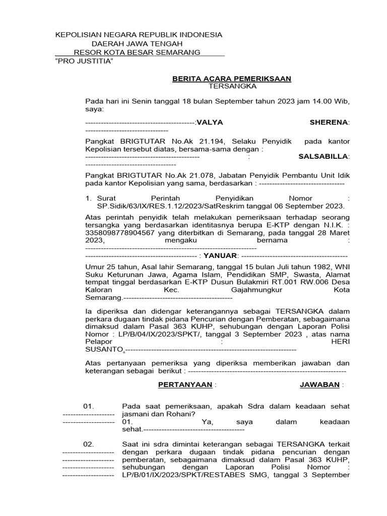 BAP Tsk YANUAR 1 (1) | PDF