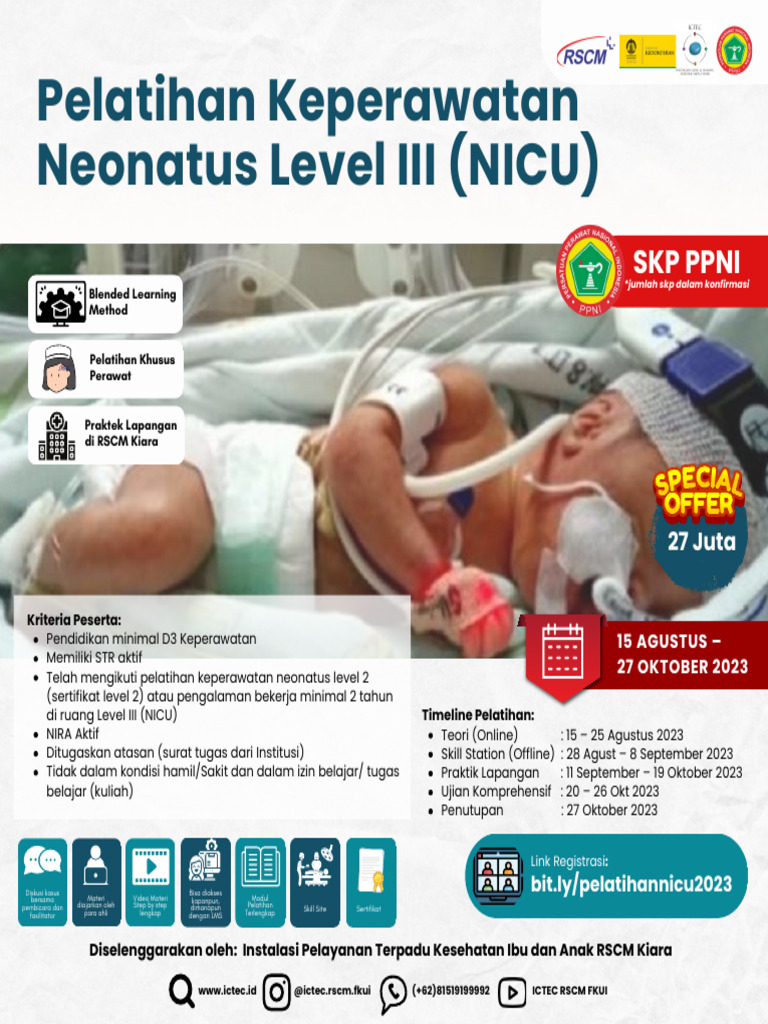 Flyer Pelatihan Nicu 3 2023 | PDF