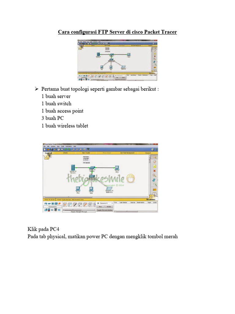Cara Configurasi Ftp Server Di Cisco Packet Tracer Pdf