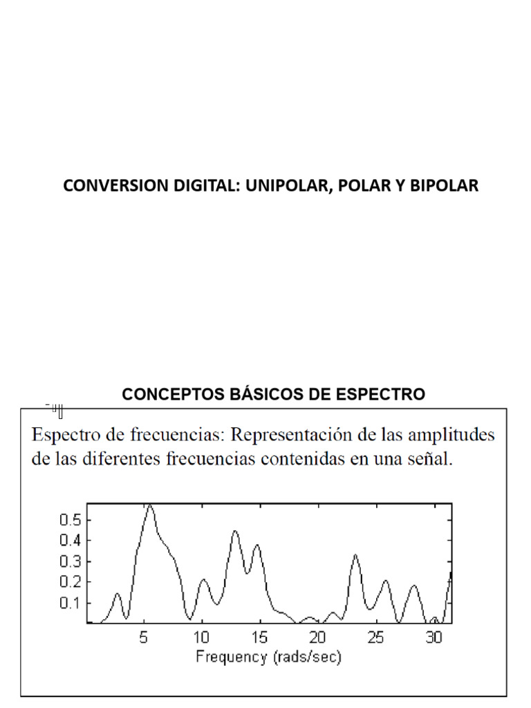 Conversion Digital Unipolar Polar Bipolar - Clase 4 | PDF | Ciencia y matemáticas | Informática