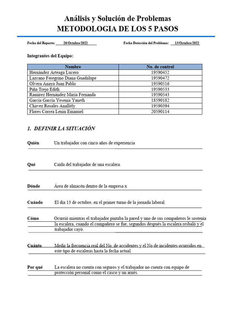 Formato 5 Pasos | PDF