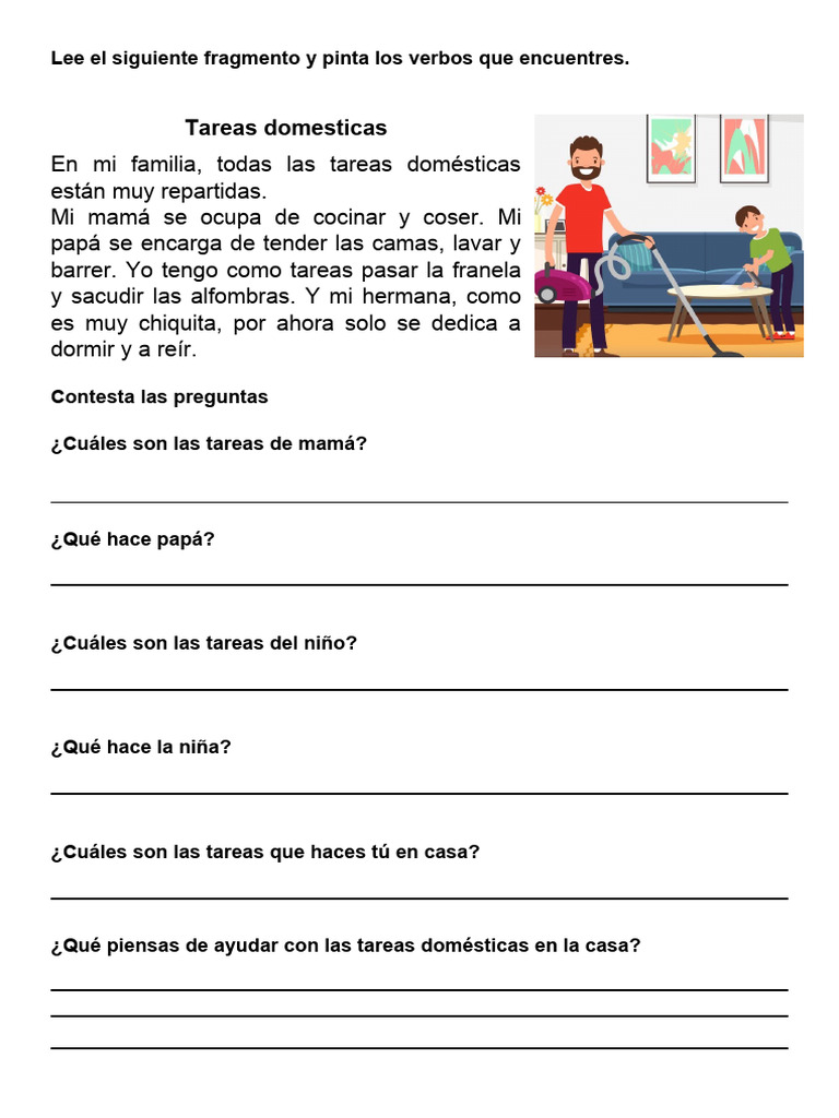 Lectura Con Verbos | PDF