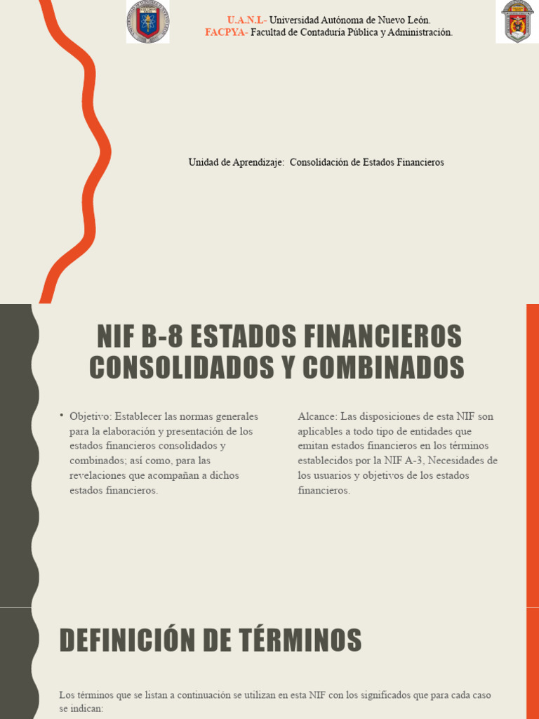 NIF B8 Consolidación de estados financieros | PDF