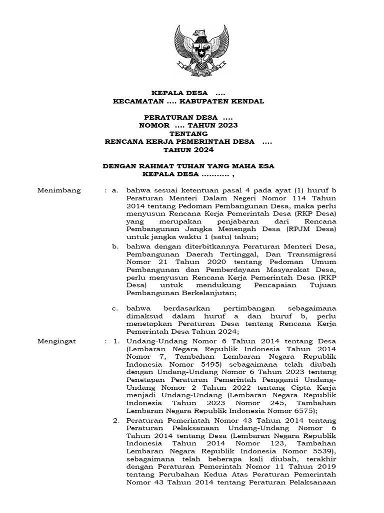 25-Perdes Rkpdes 2024 Kendal | PDF