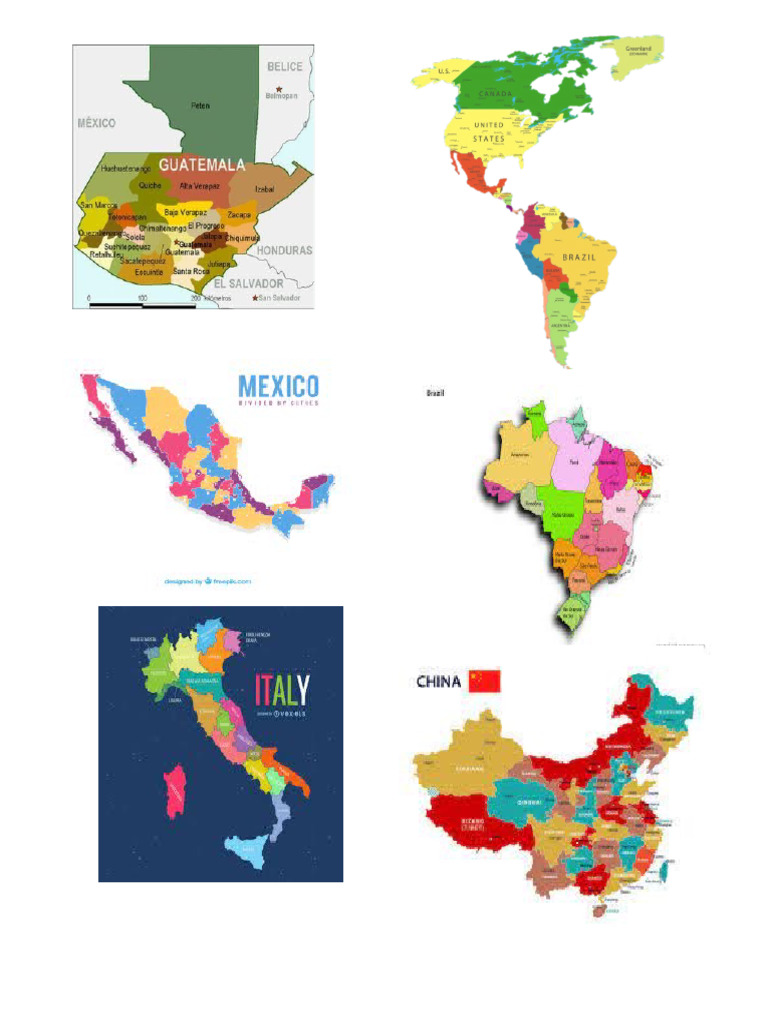 Mapas de Paises Ingles | PDF