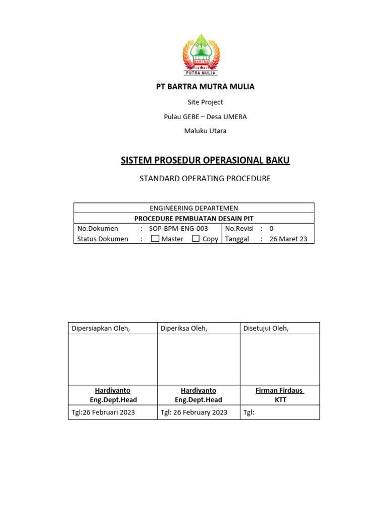 BPM Sop Eng 03 | PDF