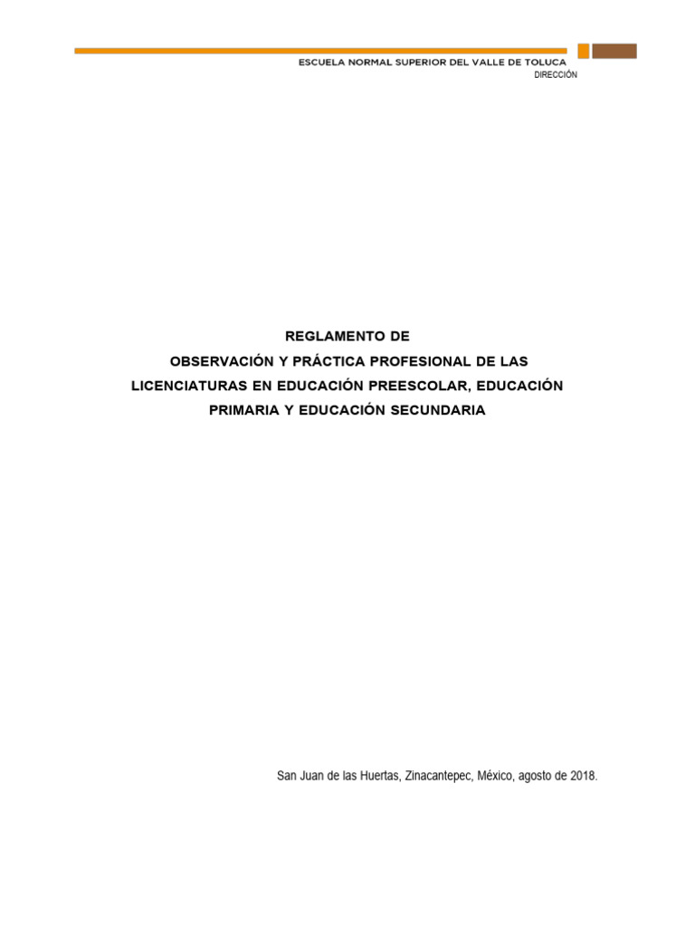 REGLAMENTO DE OBSERVACIÓN Y PRÁCTICA 2017-2018-Final | PDF