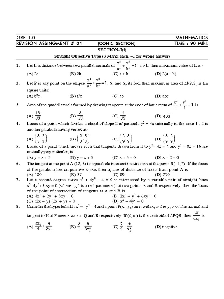 Jee Mock test | PDF