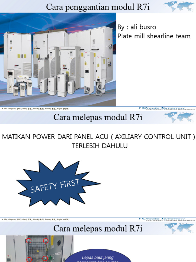 BELAJAR DRIVE STEP 9 (CARA PENGGANTIAN MODULE R7i) - 1 | PDF