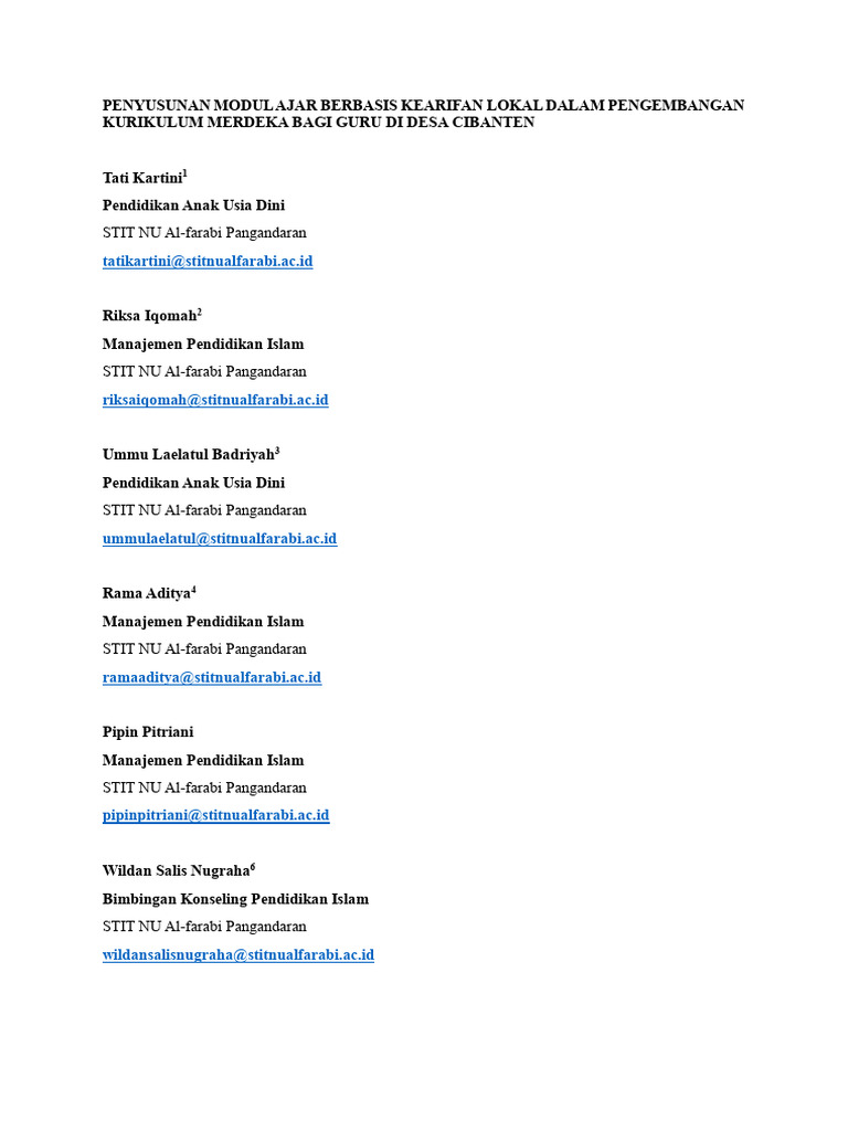 jURNAL mODUL Ajar KKN | PDF