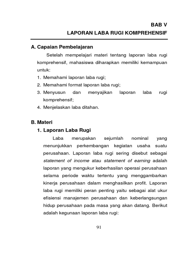 Pertemuan 5 - Laporan Laba Rugi Komprehensif | PDF