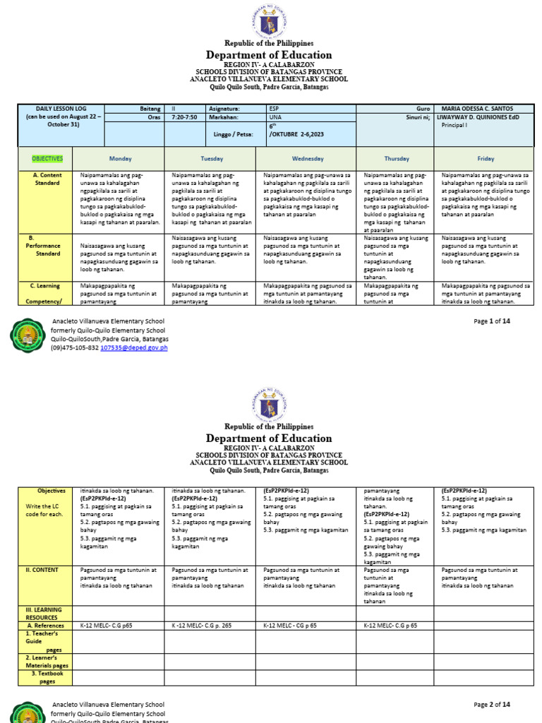 MOCS WEEK 6 DLL ESP2 | PDF