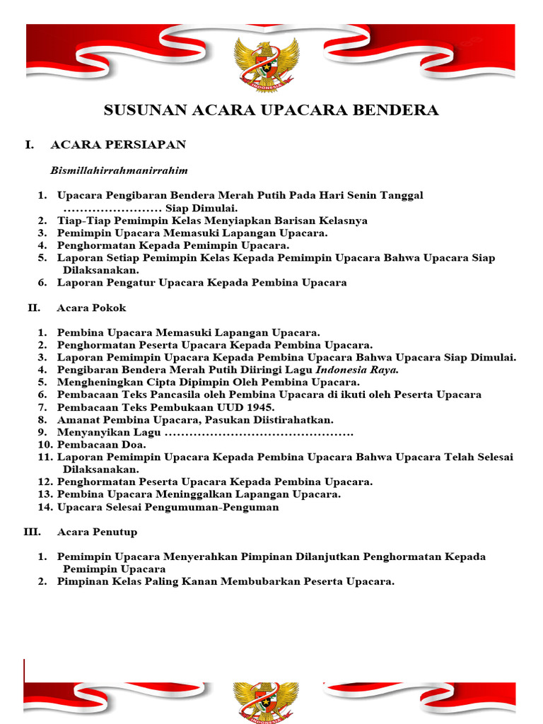 Perangkat Upacara Bendera | PDF