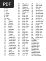 Rectangular Numbers 1 To 100 | PDF